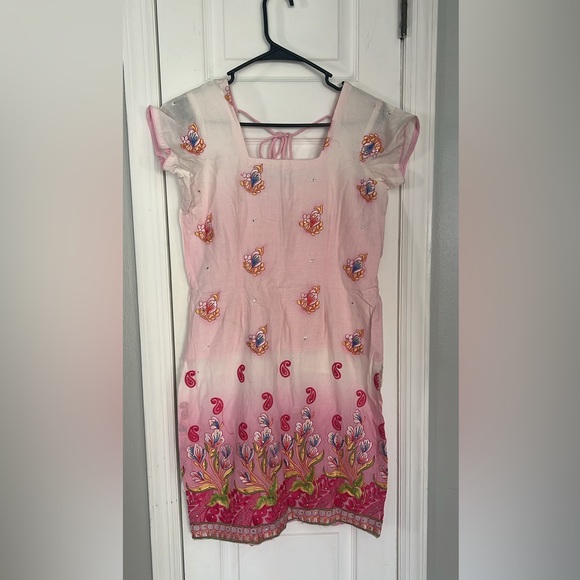 Kurtas | Light Pink Indian Pajami Suit With Beautiful Embroidery ...